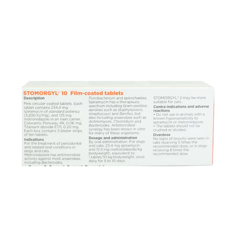 Stomorgyl 10 Tablets 50’s - Lee Guan Chuan Pte Ltd